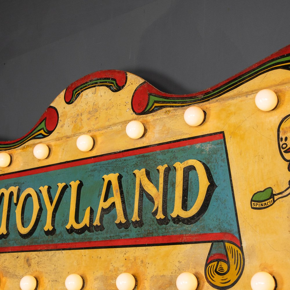 20th Century Illuminating Fairground Signs, 1930s, Set of 2 for sale at ...