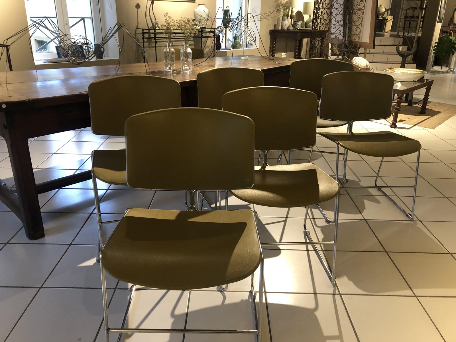 Steelcase Chairs from Max Stacker, Set of 6 for sale at Pamono