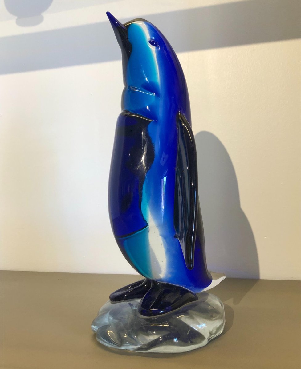 Murano Glass Penguin Figure for sale at Pamono