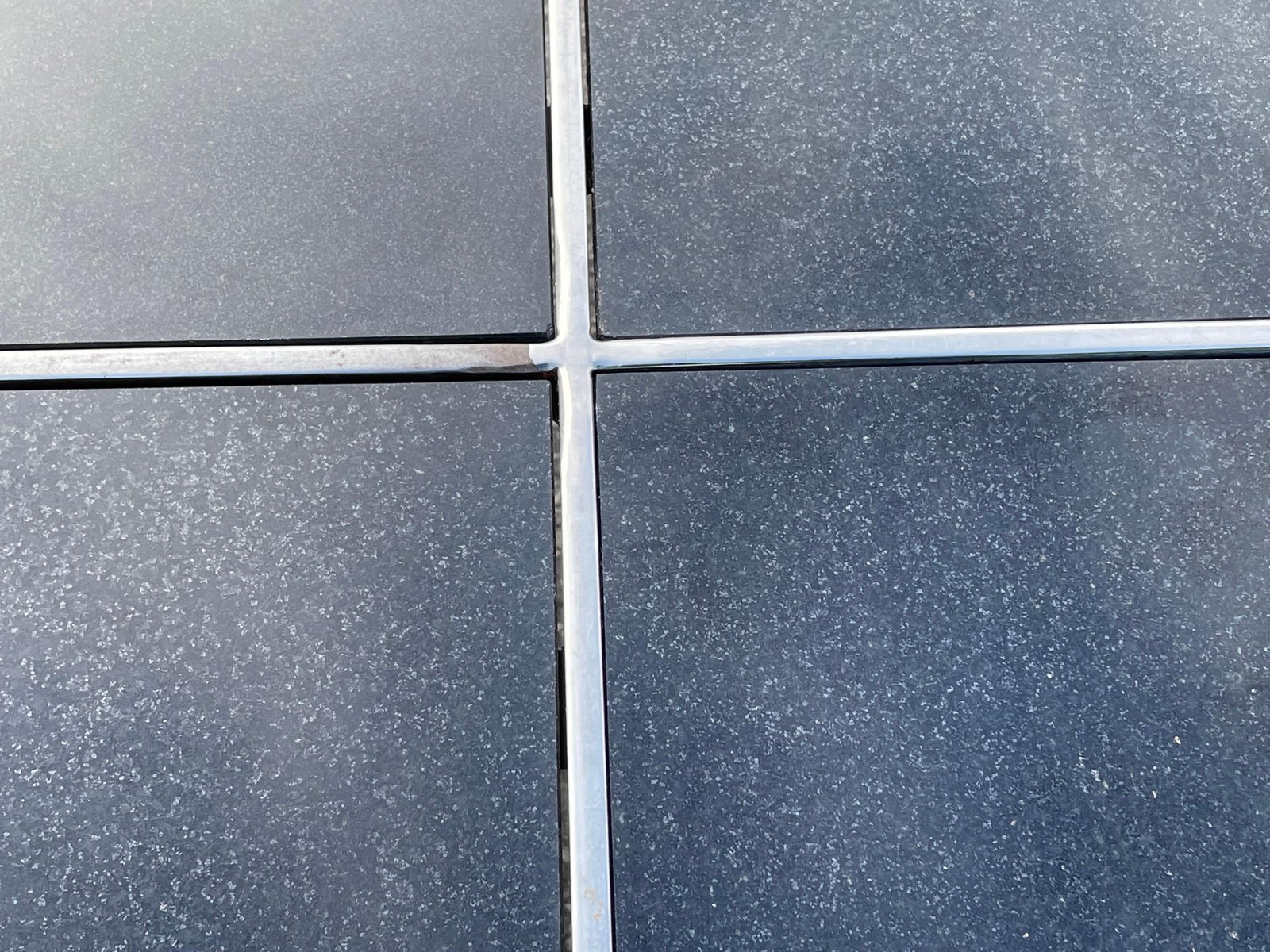 Solid Chrome & Stone Table for sale at Pamono