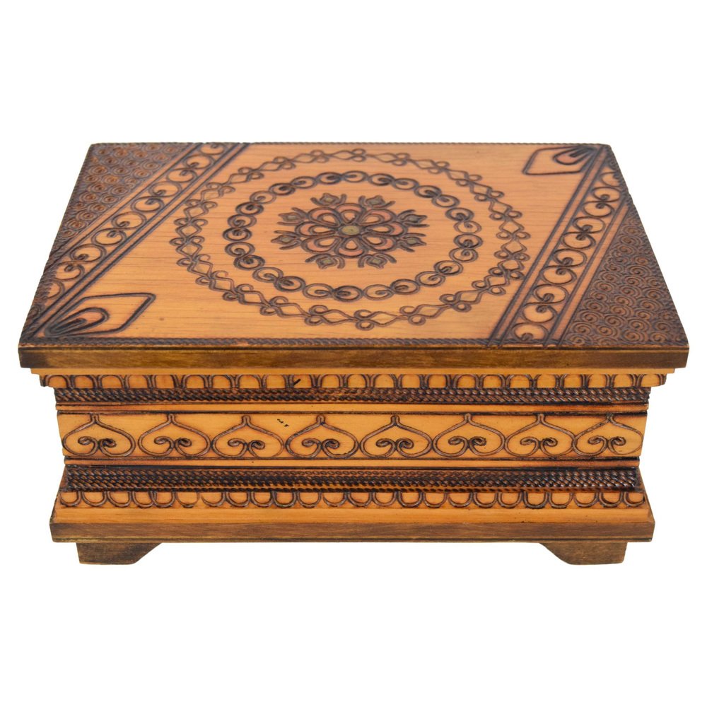 Vintage Wooden Box, 1960s for sale at Pamono