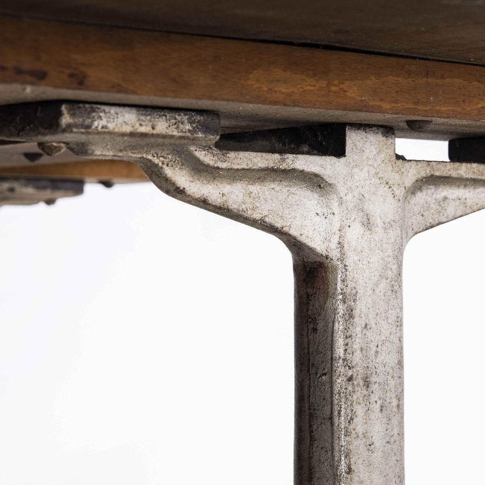 Original Cast Base Fischel Bistro Dining Table, 1930s for sale at Pamono