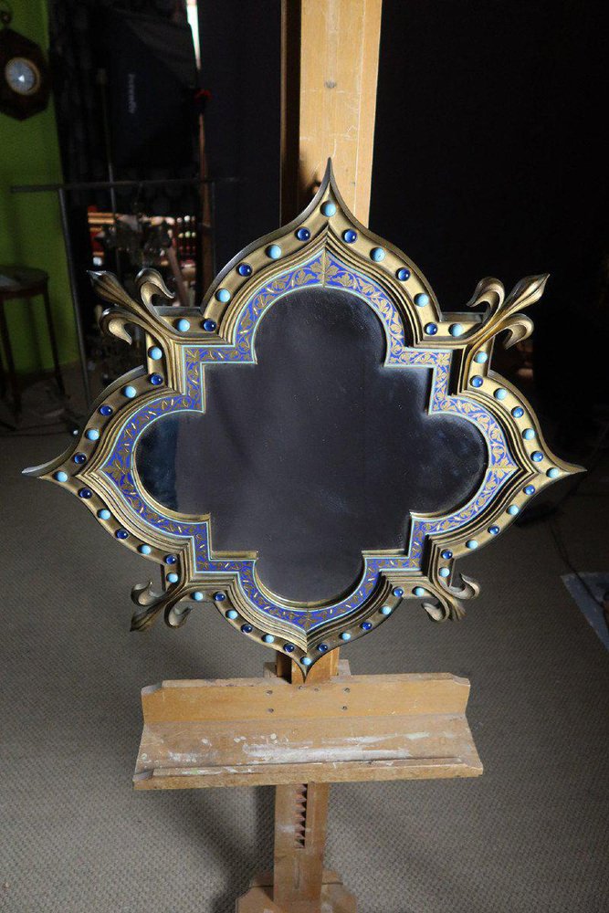 Partitioned Mirror in Bronze for sale at Pamono