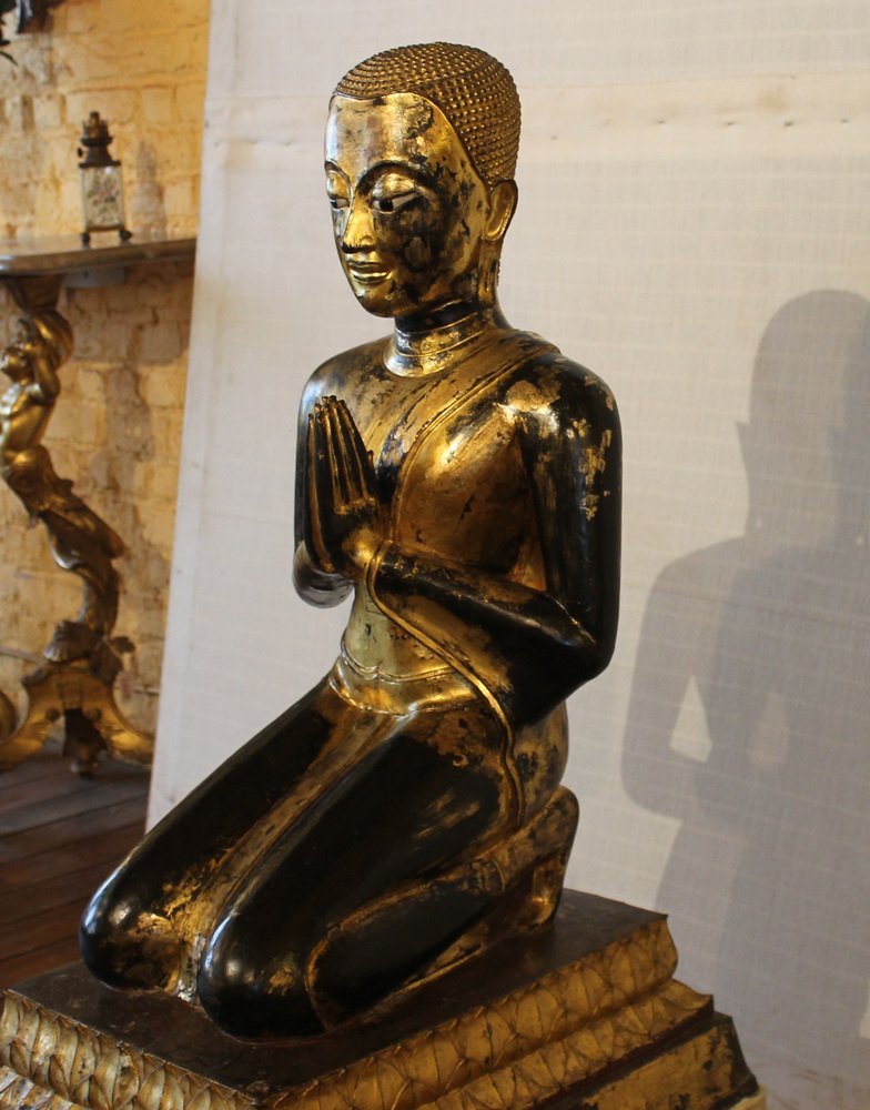Large Bronze Monk, 18th-Century, Thailand for sale at Pamono