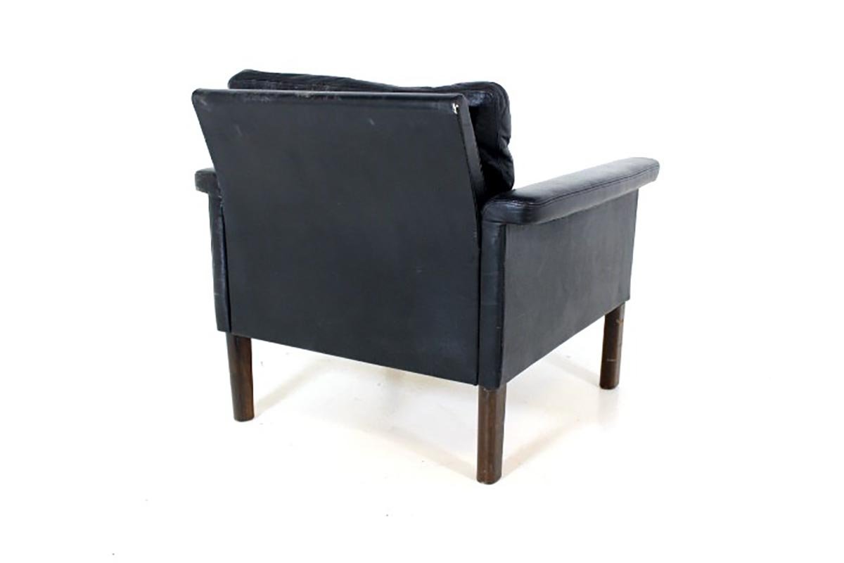 Leather Armchair from MIO, Sweden, 1960s for sale at Pamono
