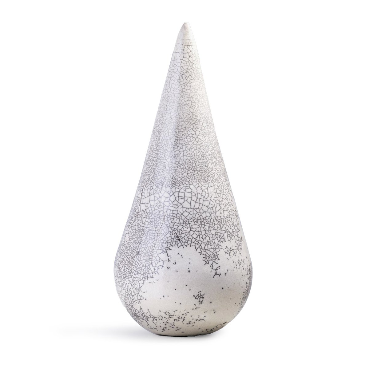 Japanese Modern Raku White Ceramic Essenza Sculpture Raku for sale at ...