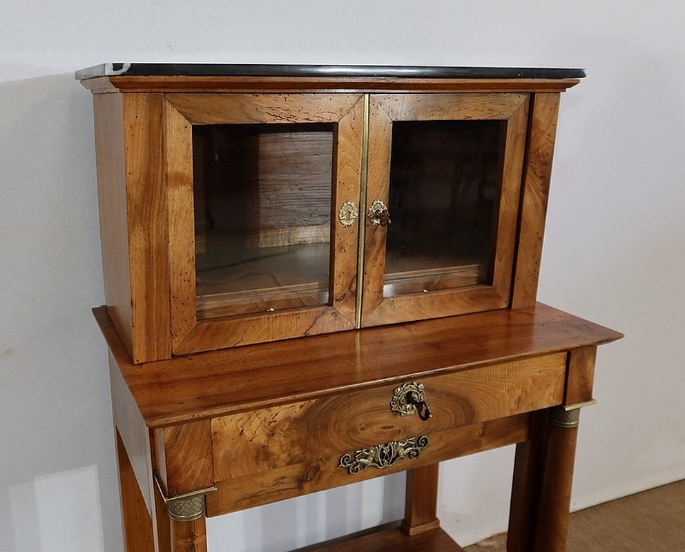 Empire Solid Walnut Console Showcase for sale at Pamono