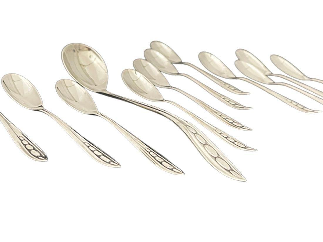 Dutch Silver Set by Gerritsen and Van Kempen, 1945, Set of 17 for sale ...