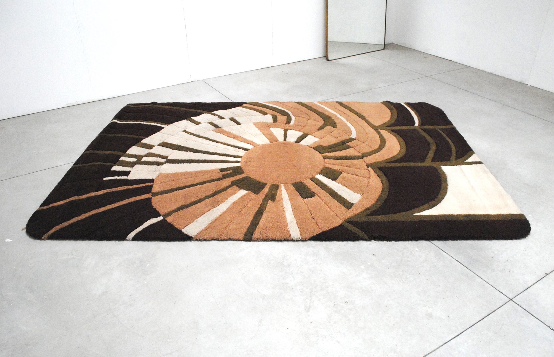 Vintage German Wool Rug from Dralon, 1970s for sale at Pamono