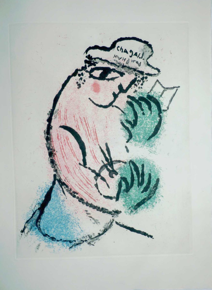 Marc Chagall, The Bad Subjects, Plate 1, 1958, Original Color Etching ...