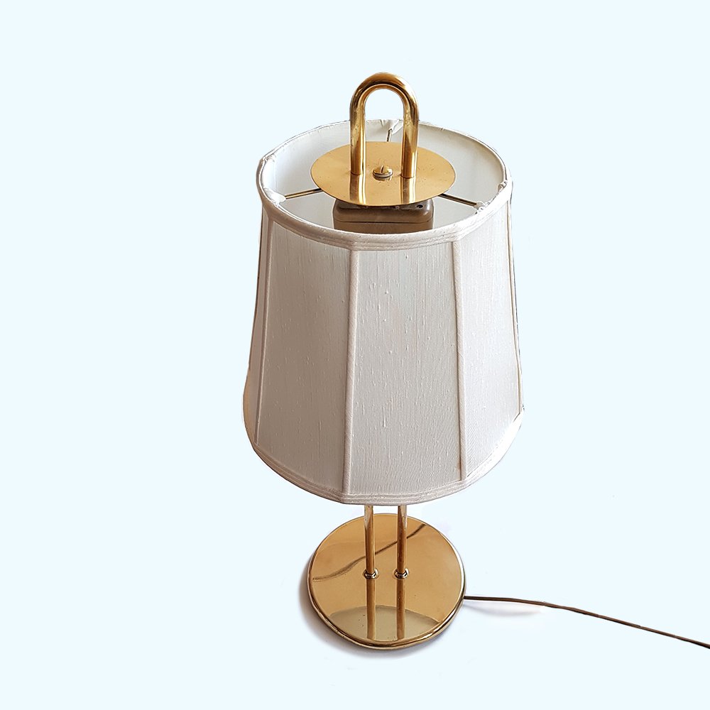 Mid-Century Brass Table Lamp from Dijkstra Lampen, 1980s for sale at Pamono