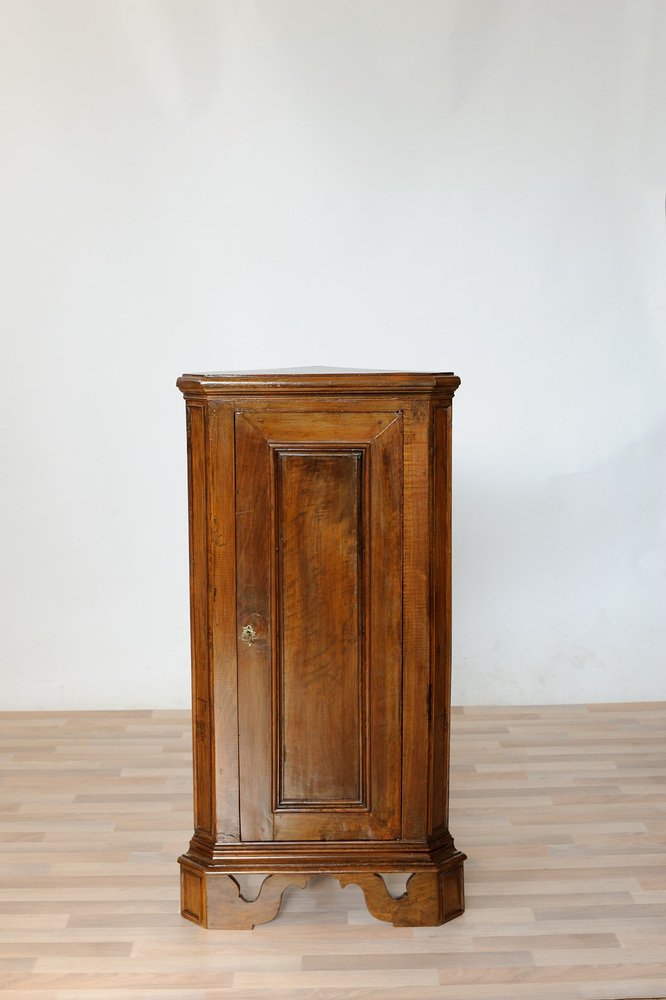 Solid Walnut Corner Cabinet for sale at Pamono