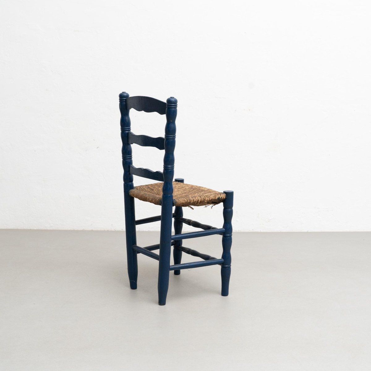 Rustic Traditional Hand-Painted Wood Chair, Circa 1940 for sale at Pamono