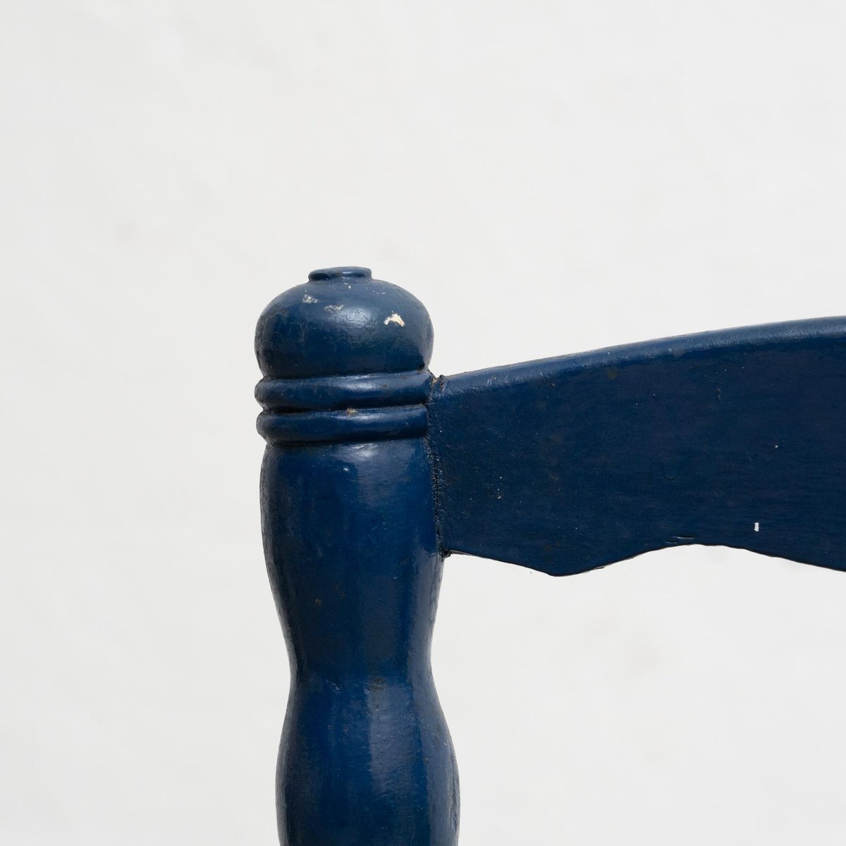 Rustic Traditional Hand-Painted Wood Chair, Circa 1940 for sale at Pamono