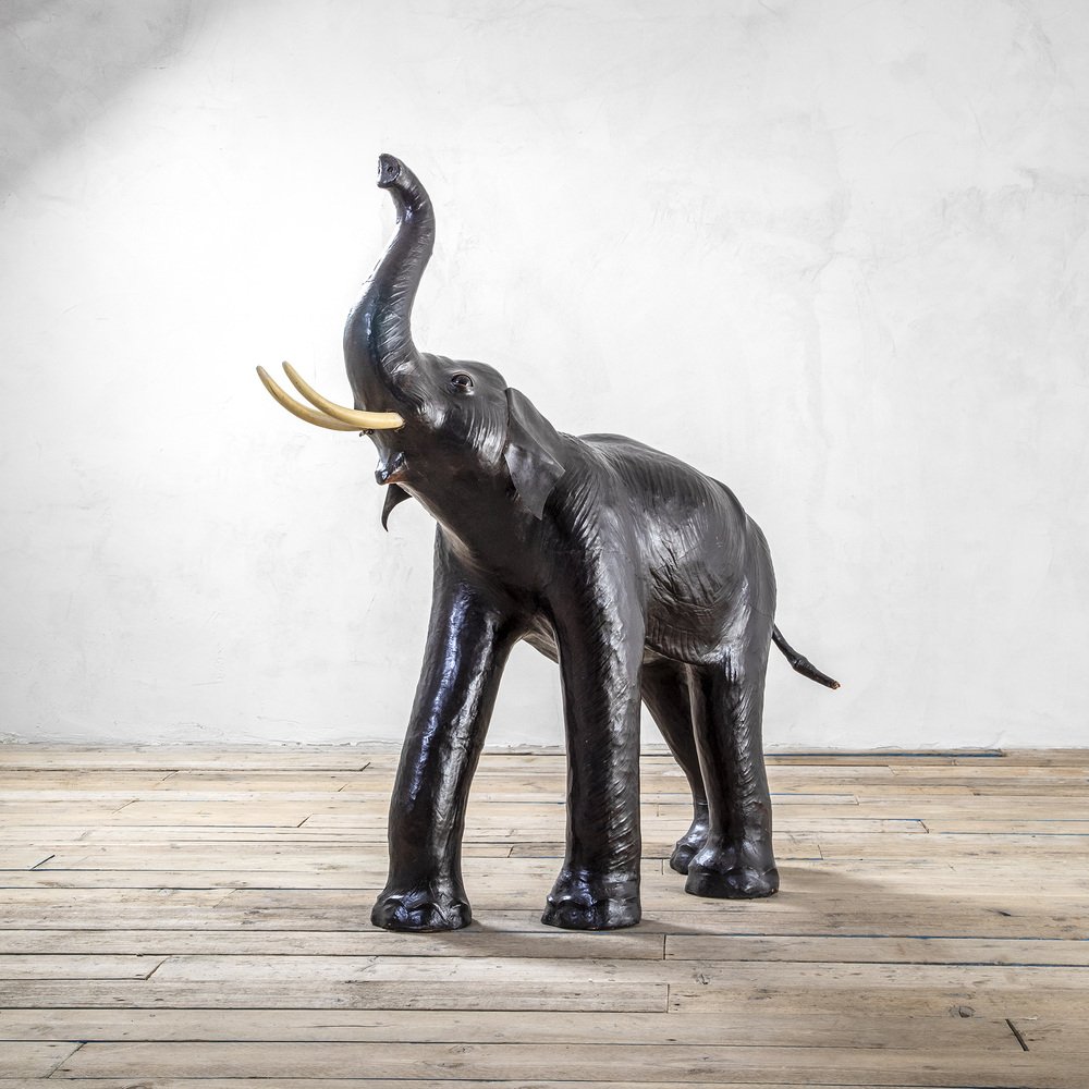 Italian Elephant Sculpture, 1960s, Papier Maché and Leather for sale at ...