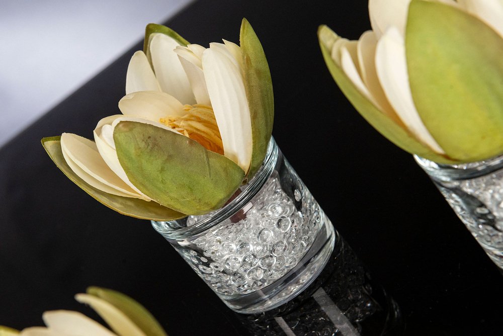 Italian Eternity Segnaposto Lotus Flower Set Arrangement Composition ...