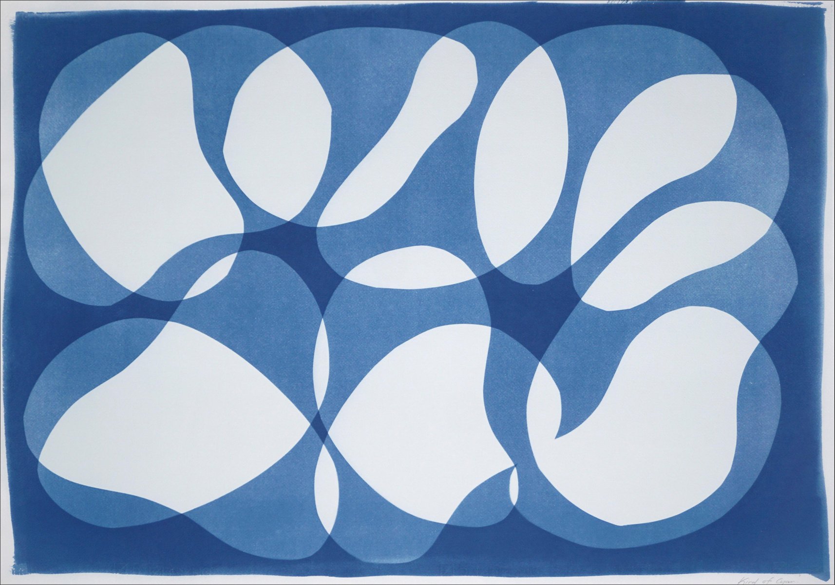 Blue Beaded Bracelet, 2022, Cyanotype for sale at Pamono