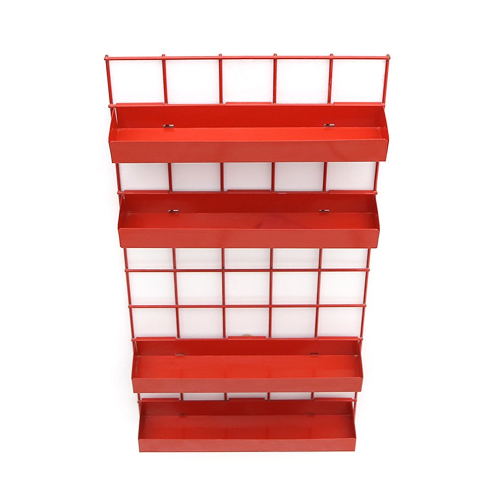 Wood and Red Portarobe Bookcase by Piero Polato for Robots, 1970s for sale at Pamono