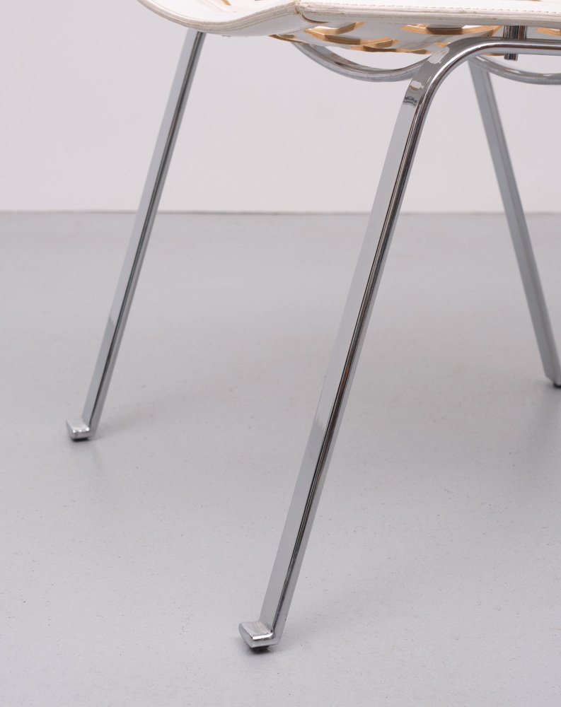 Leather Network Chair by Giancarlo from Fasem, 1980s for sale at Pamono