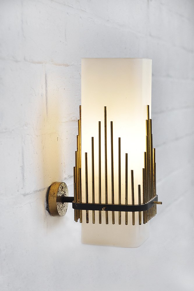 Wall Lamp by Angelo Lelii for Arredoluce for sale at Pamono