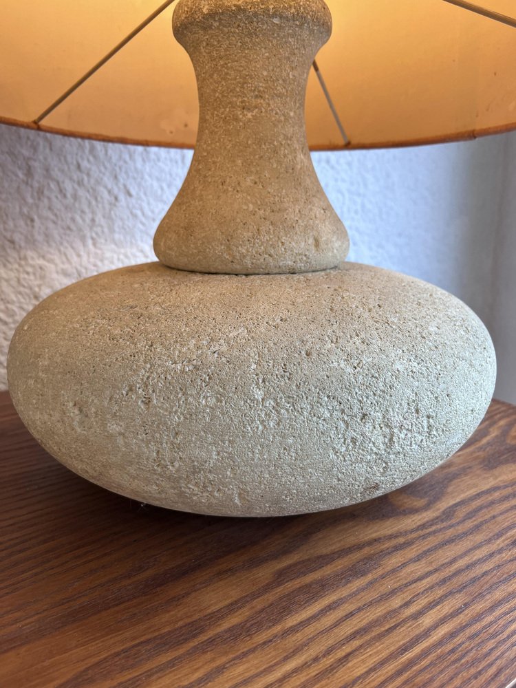 Large Natural Stone Lamp for sale at Pamono