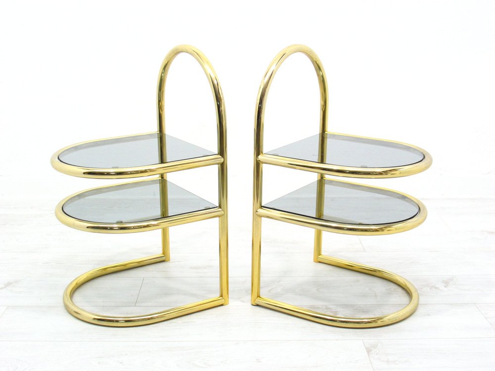 Beistelltische von Ilse Möbel, 1980er, 2er Set bei Pamono kaufen