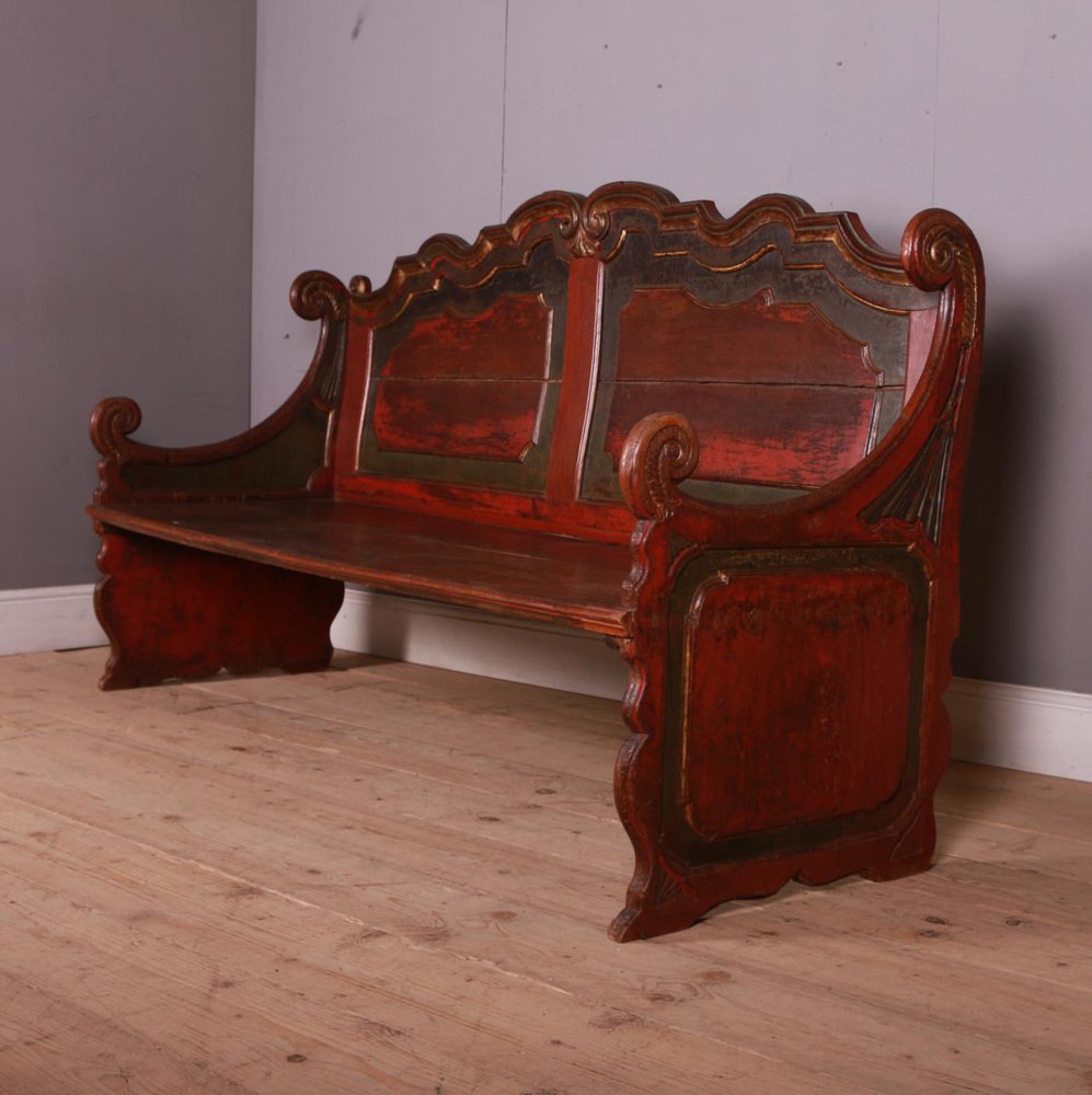 18th Century Dutch Painted Bench for sale at Pamono