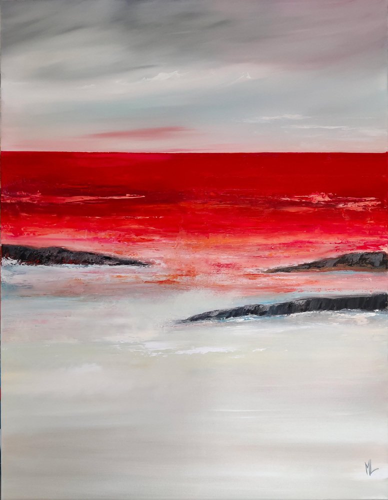 Marie Line Robert, Mer Rouge, 2022, Öl auf Leinwand bei Pamono kaufen
