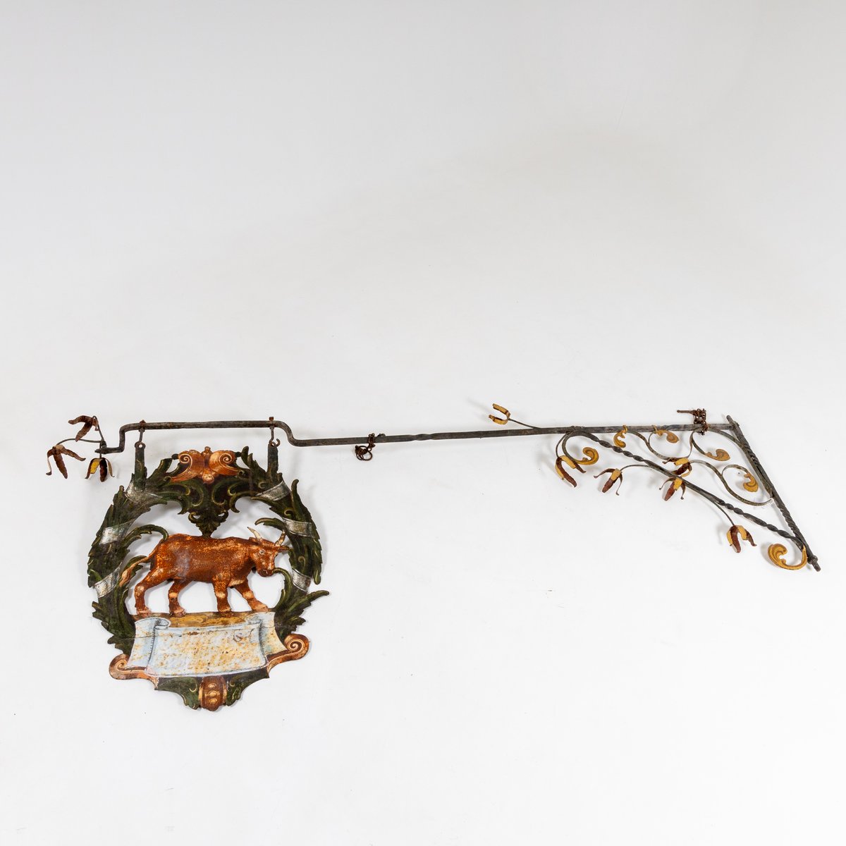 18th Century South German Red Ox Sign Bracket for sale at Pamono