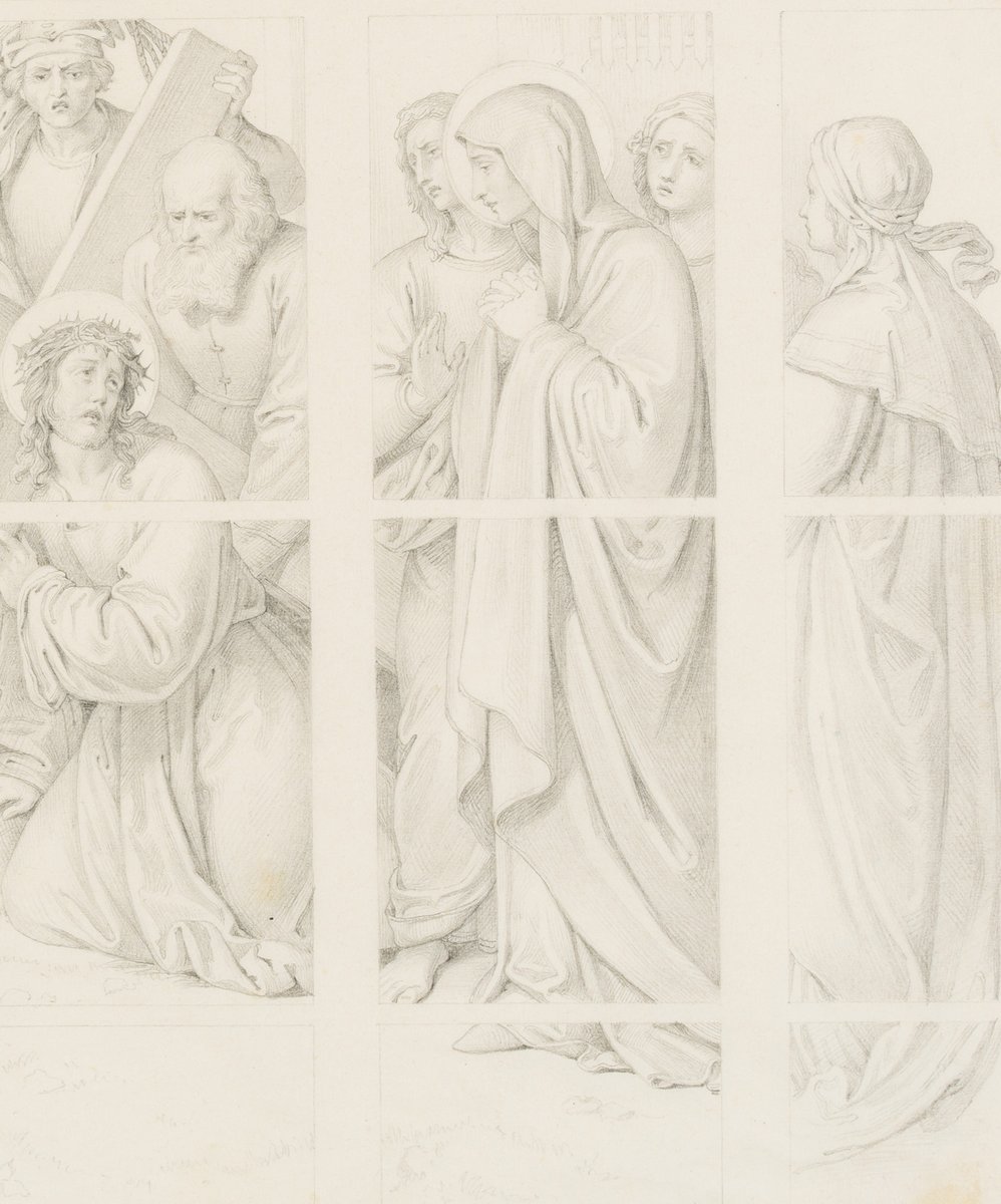 H. Stohl, Design for Carrying Christ on the Cross, 1850, Pencil for ...
