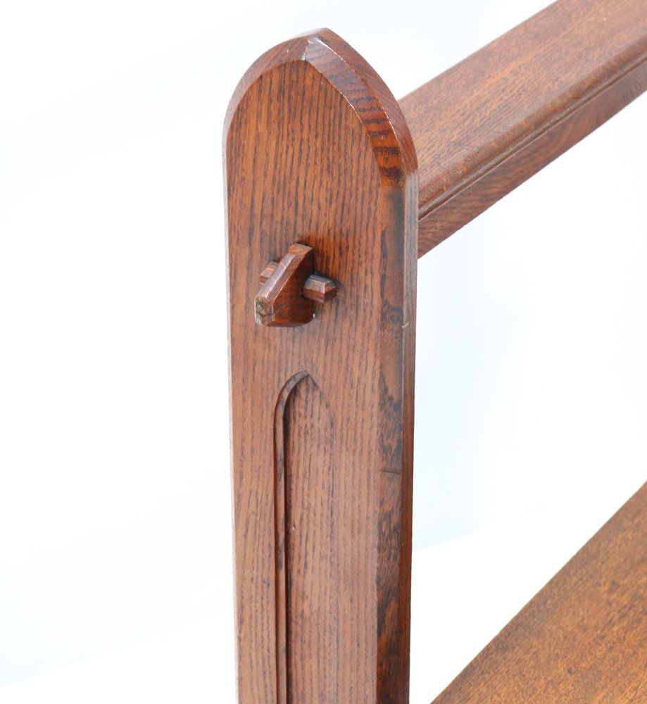 Gothic Revival Bench in Oak, 1900s for sale at Pamono