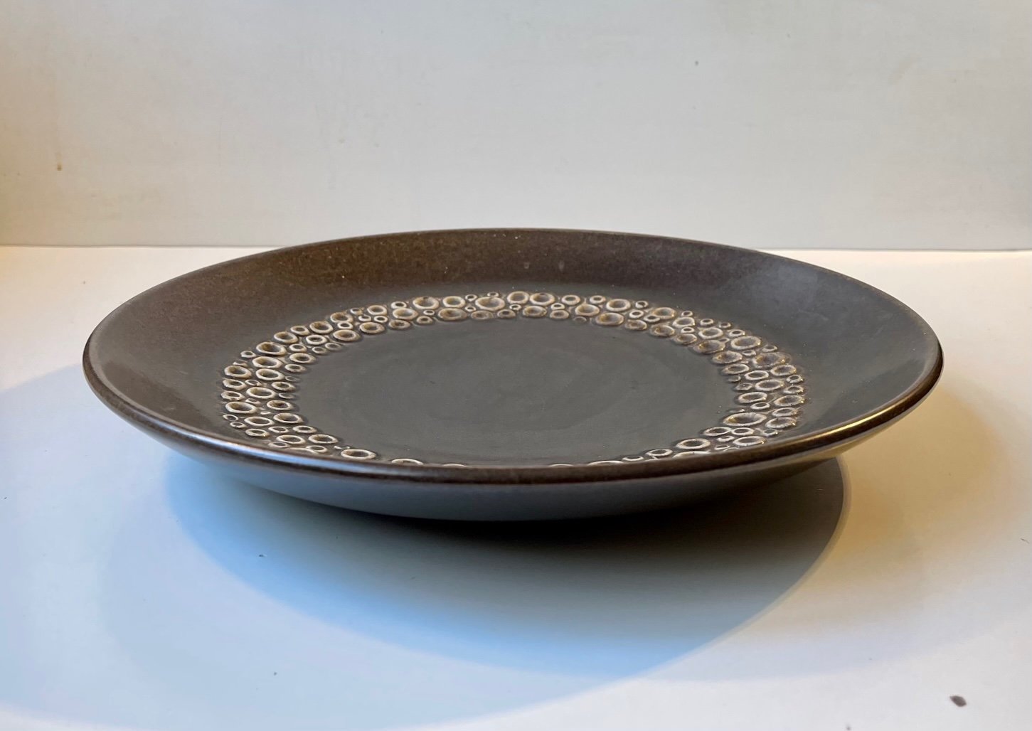 Moon Surface Glazed Centerpiece Bowl by Frederik Ravnild, 1960s for ...