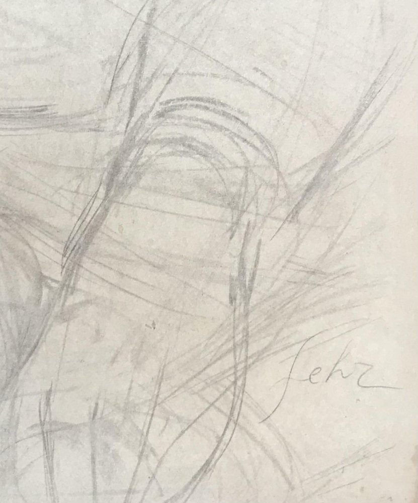 Henri Fehr, Etude de jeune femme, 1930, Pencil on Paper for sale at Pamono