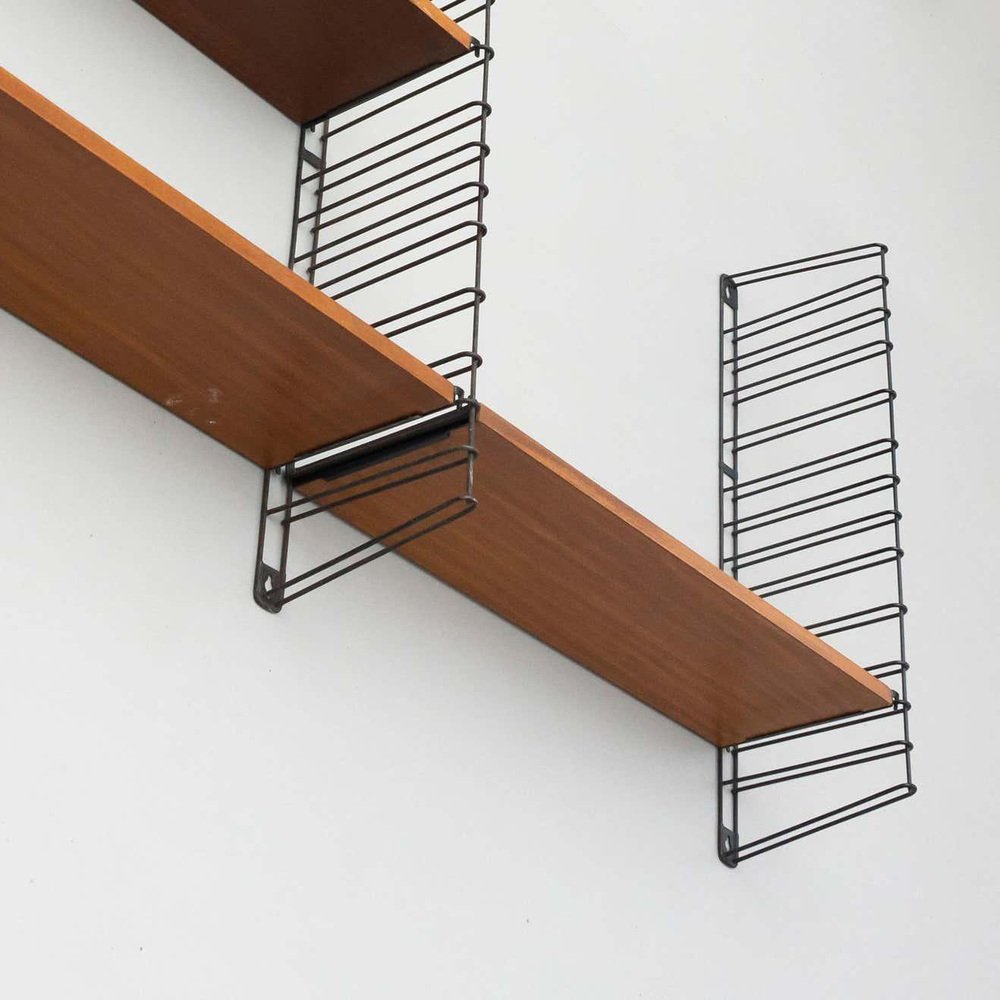 Modular Wall Hanging Shelves by Adriaan Dekker for Tomado, 1958, Set of ...