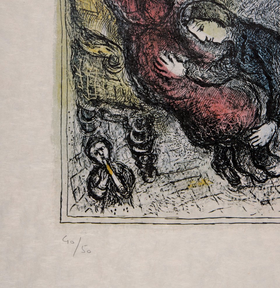 Marc Chagall, King David With His Lyre, 1979, Original Lithographie bei ...