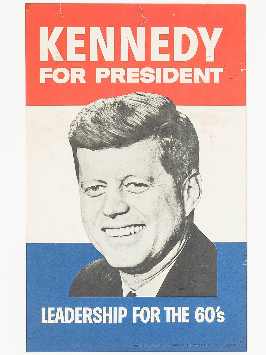 John F. Kennedy Campaign Poster, 1960s for sale at Pamono