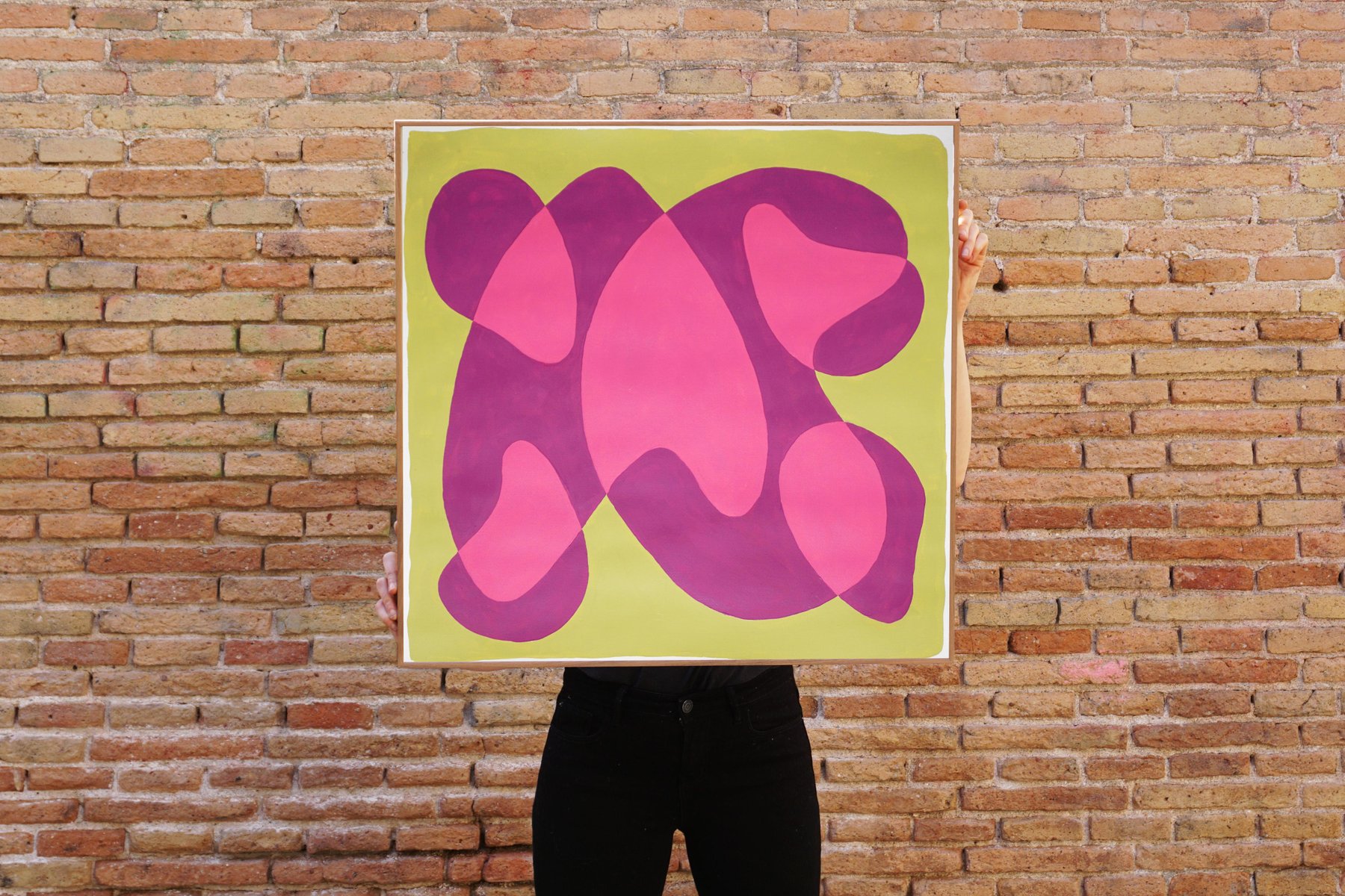 Ryan Rivadeneyra, Modernist Garden, 2022, Acrylic on Watercolor Paper ...