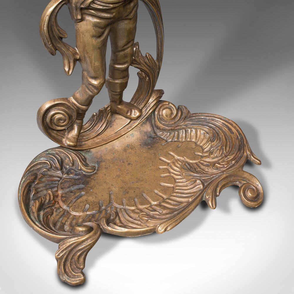 Vintage Italian Brass Decorative Stick Stand or Hall Rack with Male ...