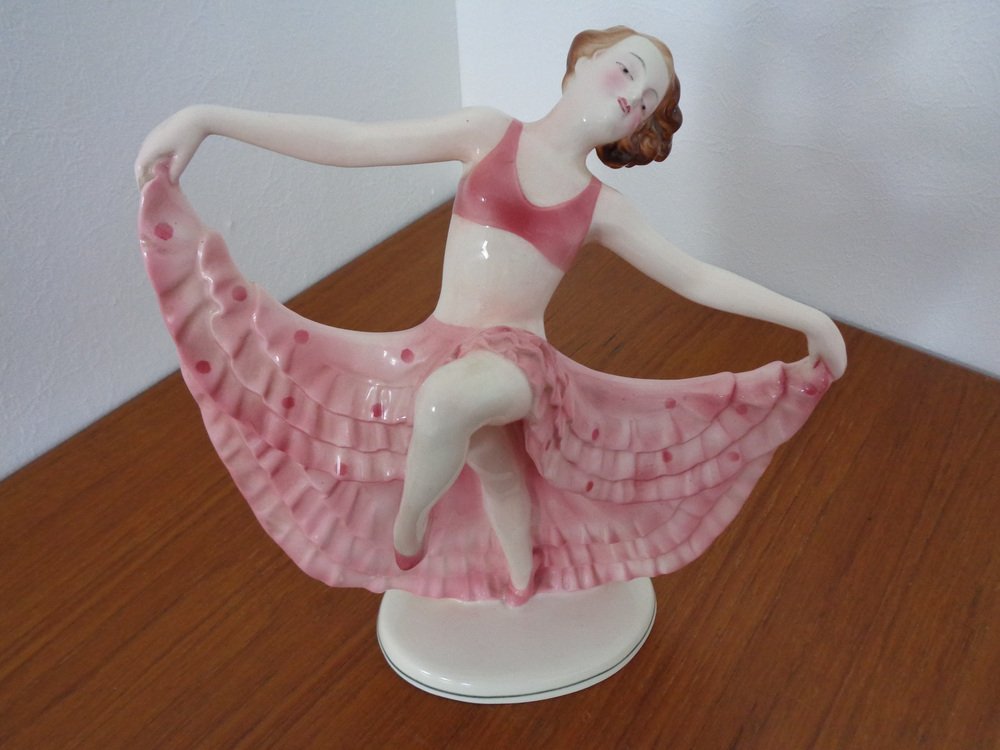 Art Deco Ceramic Dancer from Hertwig & Co Katzhütte, 1920s for sale at ...