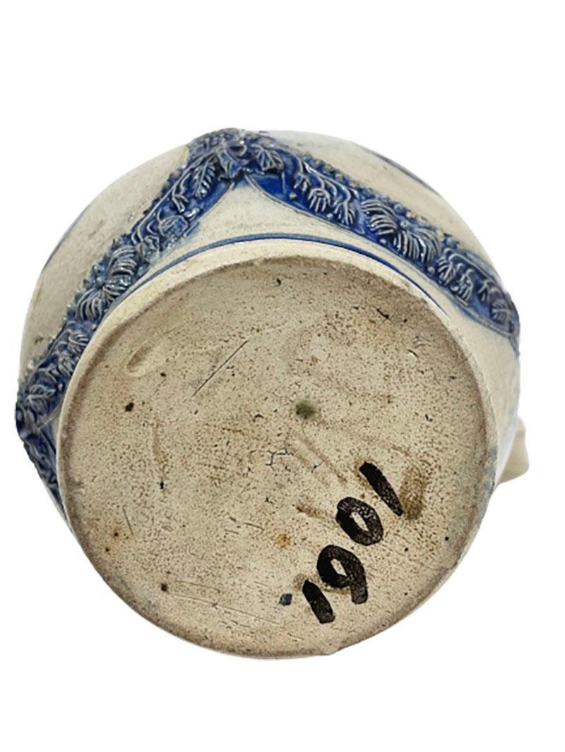 German Westerwald Salt Glazed Stoneware Jug, 17th Century for sale at ...