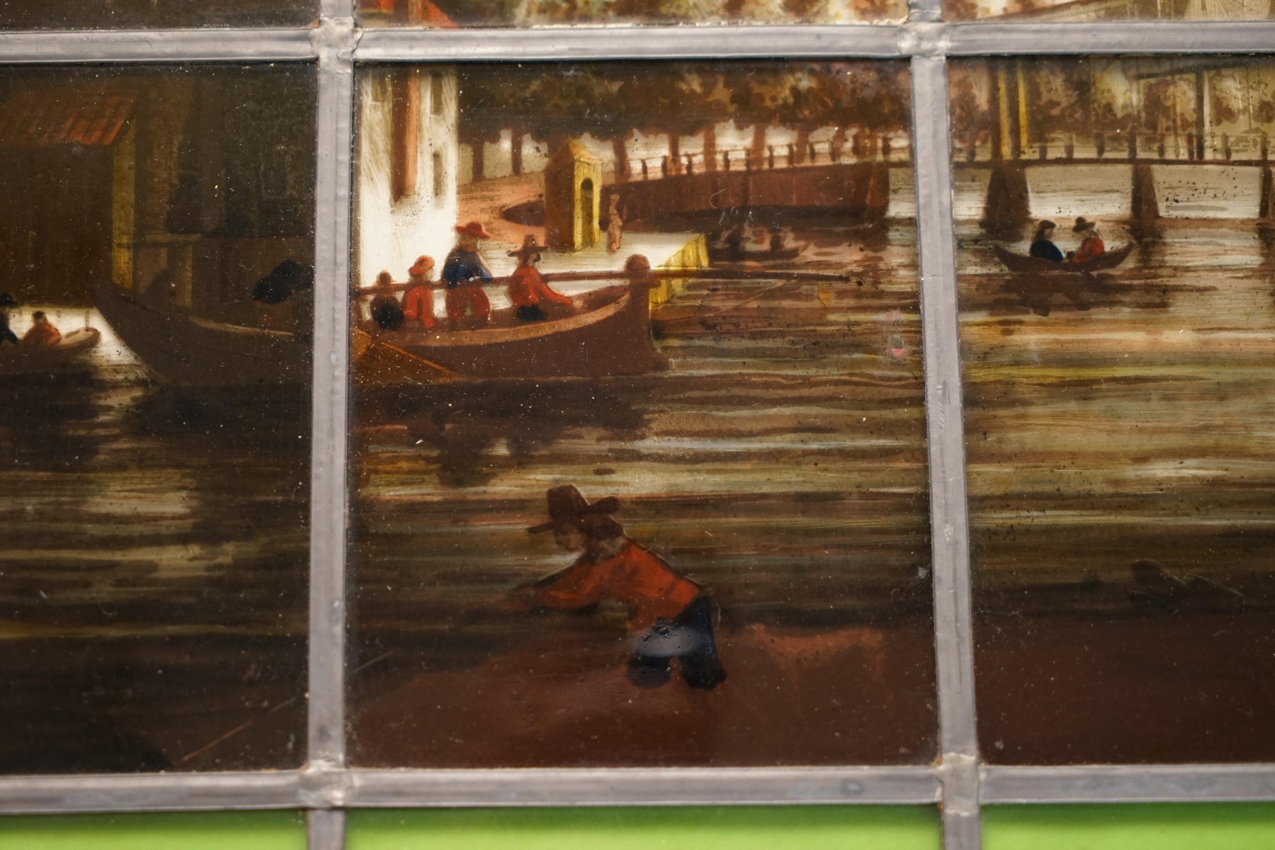 19th Century French Stained Glass Lead Lined Hand Made Window, 1860s ...