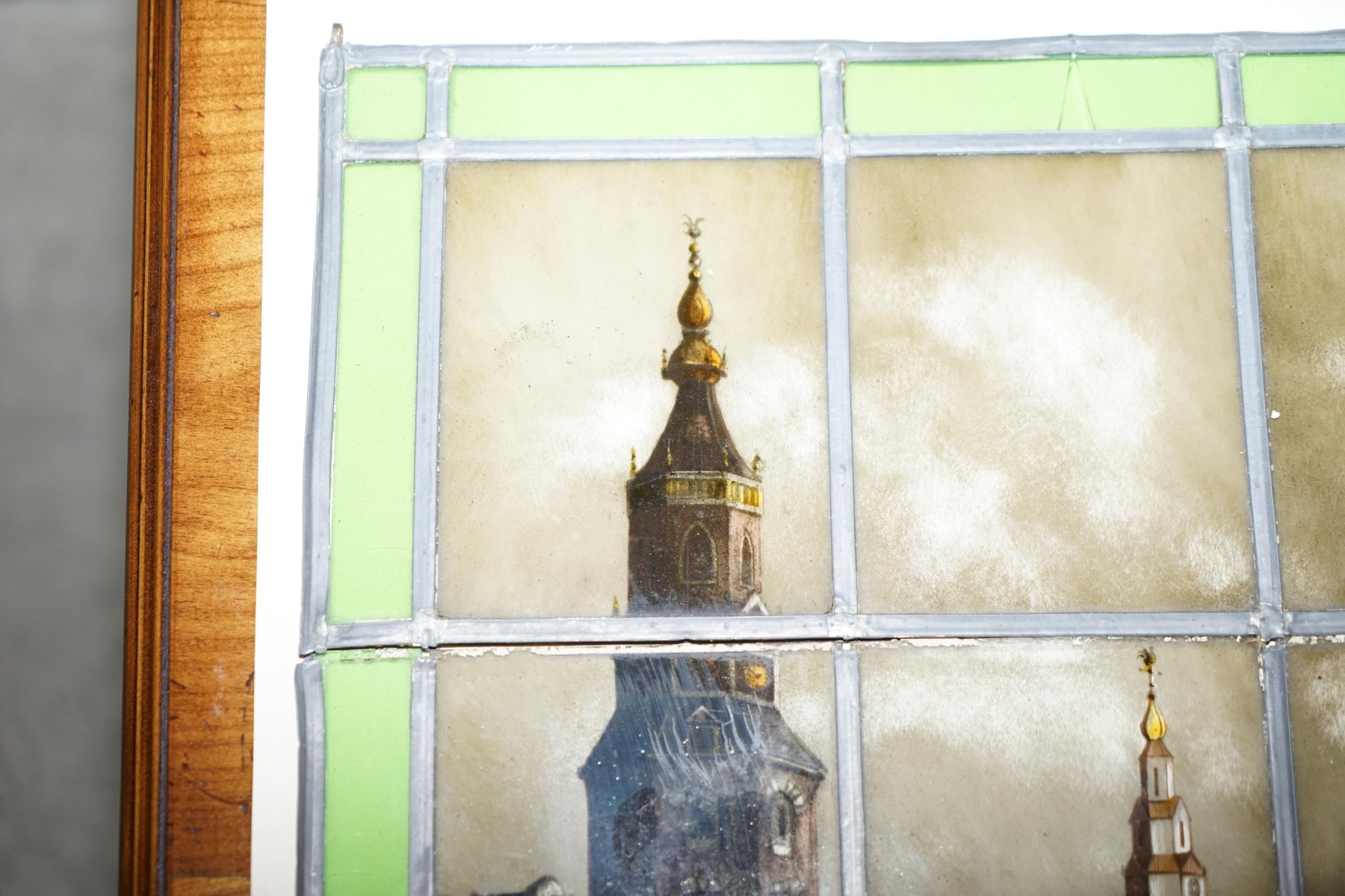 19th Century French Stained Glass Lead Lined Hand Made Window, 1860s ...