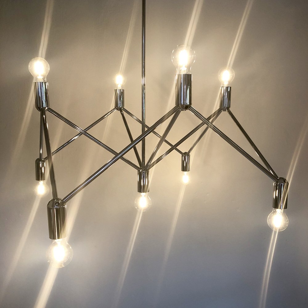 German Chandelier Light Structure with 9 Burning Points from Kinkeldey ...