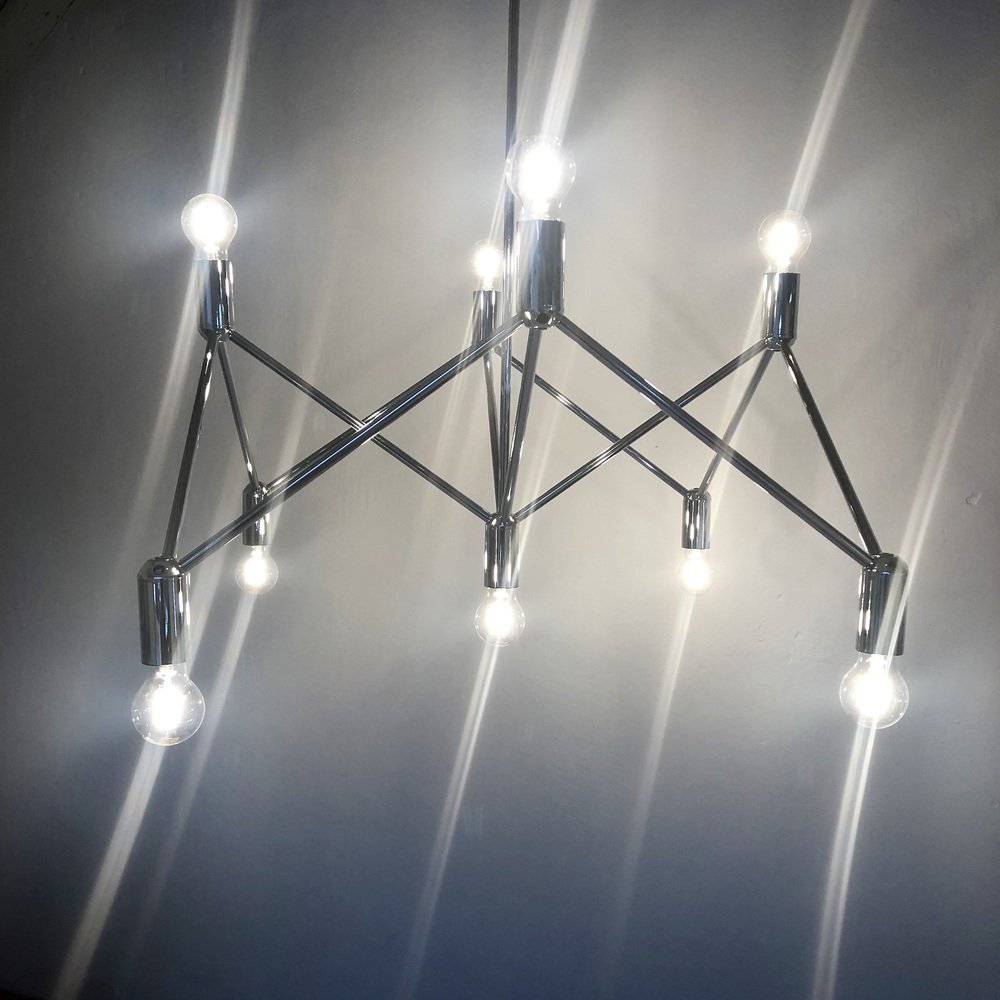 German Chandelier Light Structure with 9 Burning Points from Kinkeldey ...