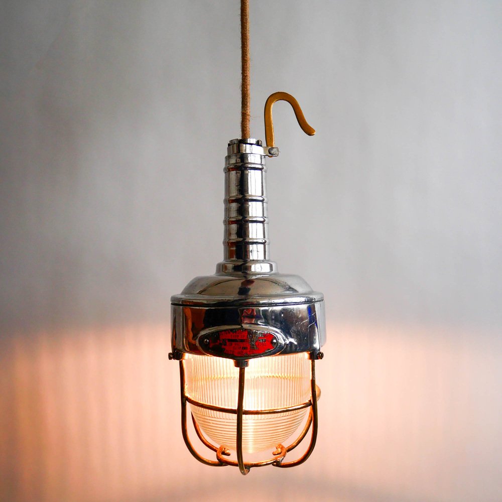 Vintage Japanese Portable Hanging Lamp for sale at Pamono