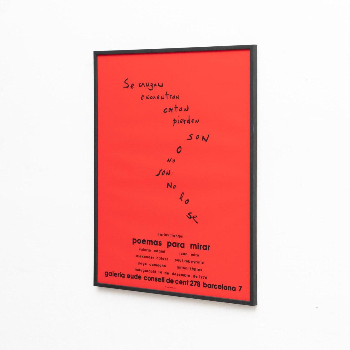 Carlos Franqui, Poems to Look, 1976, Lithographie, gerahmt bei Pamono ...