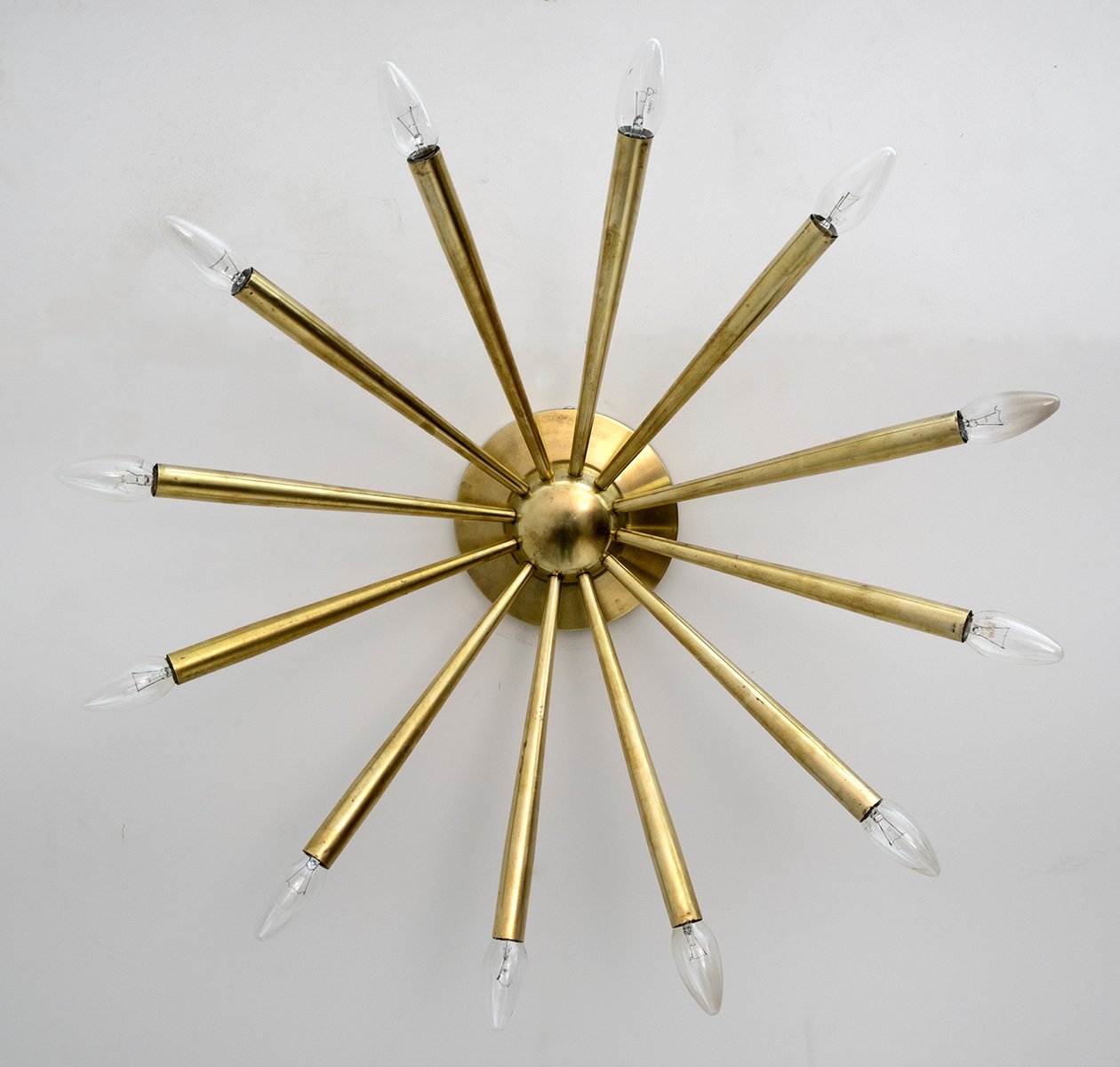 Mid-Century Modern Brass Wall Lamp by Angelo Lelii for Arredoluce ...