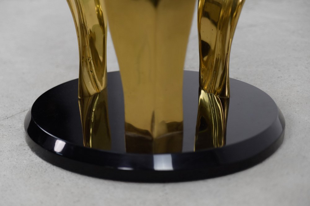 Table Basse Cocktail Vintage en Feuille de Palmier, 1970s en vente sur ...