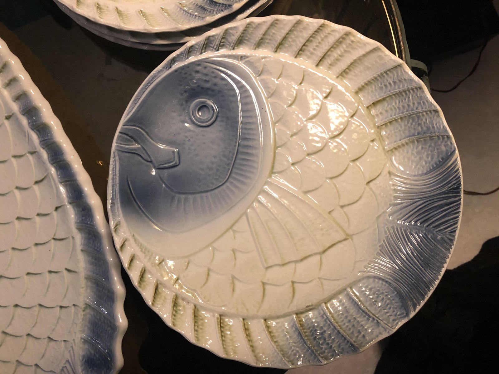 Fish Service Set from Vallauris, Set of 8 for sale at Pamono