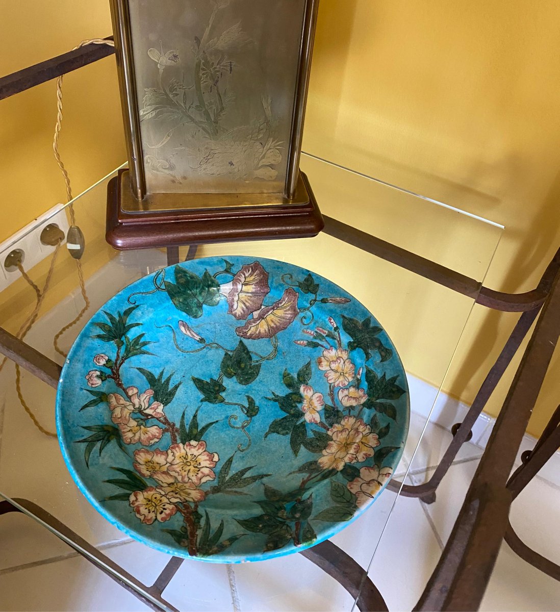 Vintage Ceramic Plate by Théodore Deck for sale at Pamono